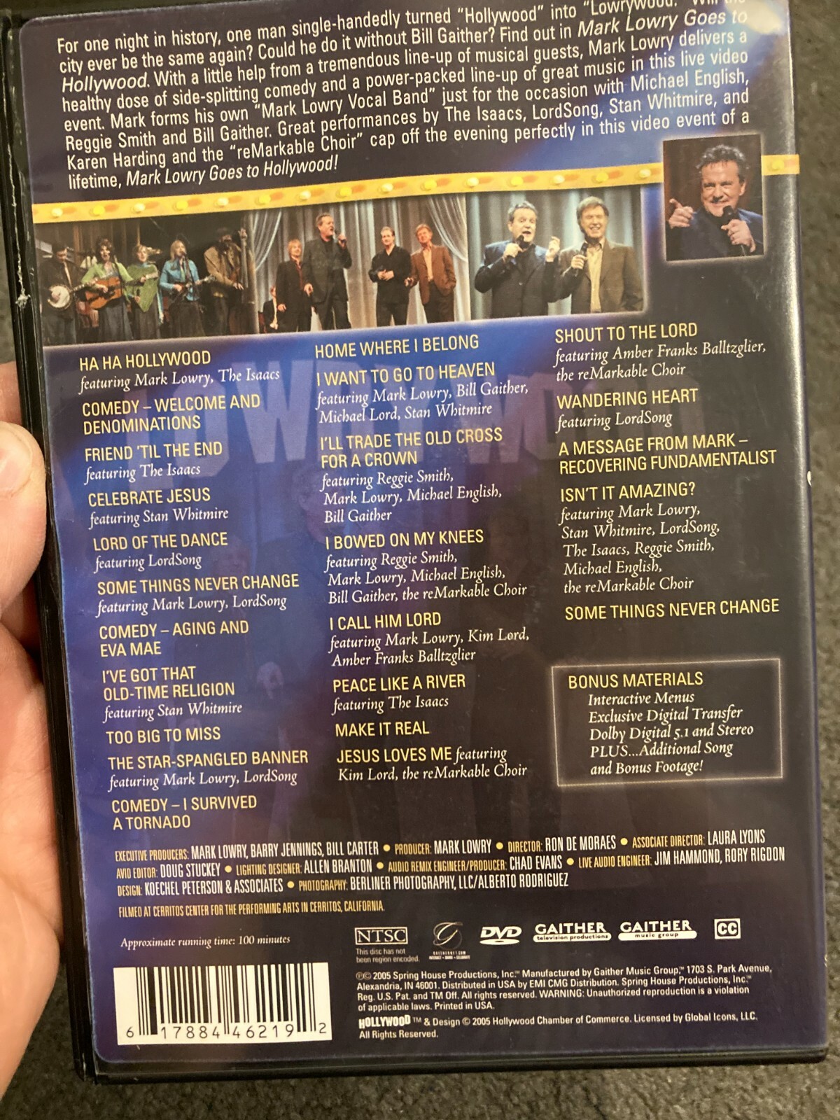 Mark Lowry Goes To Hollywood region 1 DVD (Gaither Gospel music live ...
