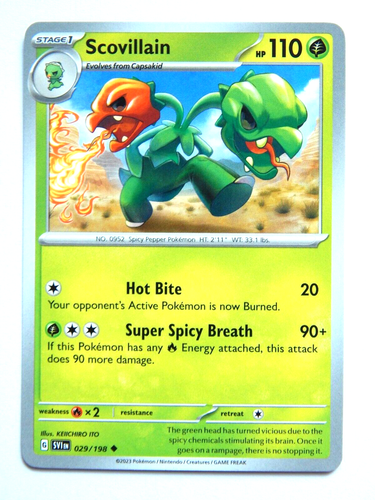 Scovillain 029/198 NM Pokemon Card Scarlet & Violet SVI EN 2023 Grass ...