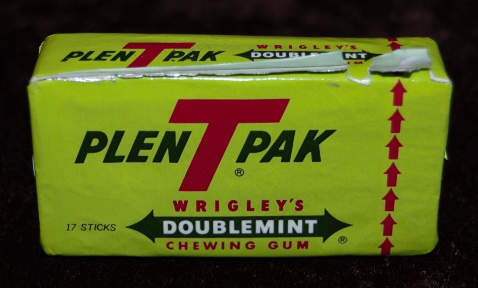 Vintage Wrigley's Doublemint Gum PlenTPak 17 Sticks 1980s SEALED ...