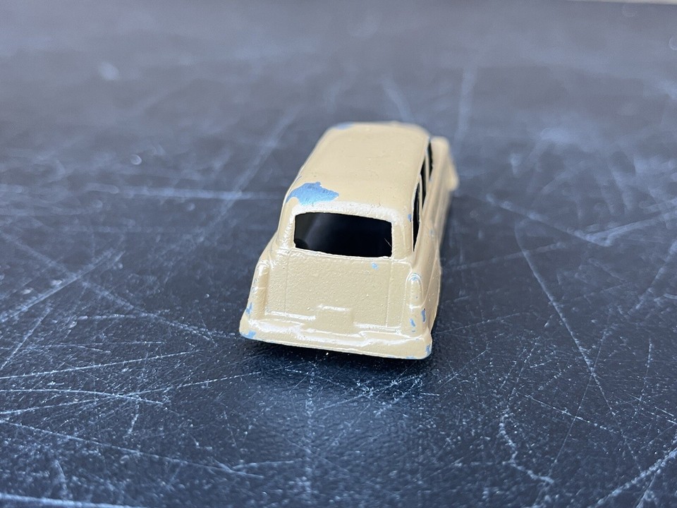 Vintage Diecast Toy Car Goodee Tan Station Wagon Black Rubber Wheels ...