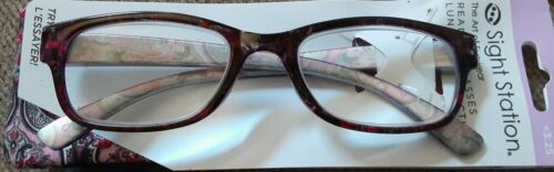 Sight Station Womens Reading Glasses Allegra Red Paisley | eBay