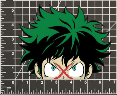 Izuku Midoriya Deku Scar My Hero Academia STICKER DECAL -Peeker Peeking ...