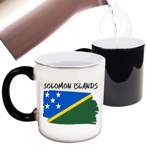 Solomon Islands Country Flag Nationality Colour Changing Mug Drinking ...