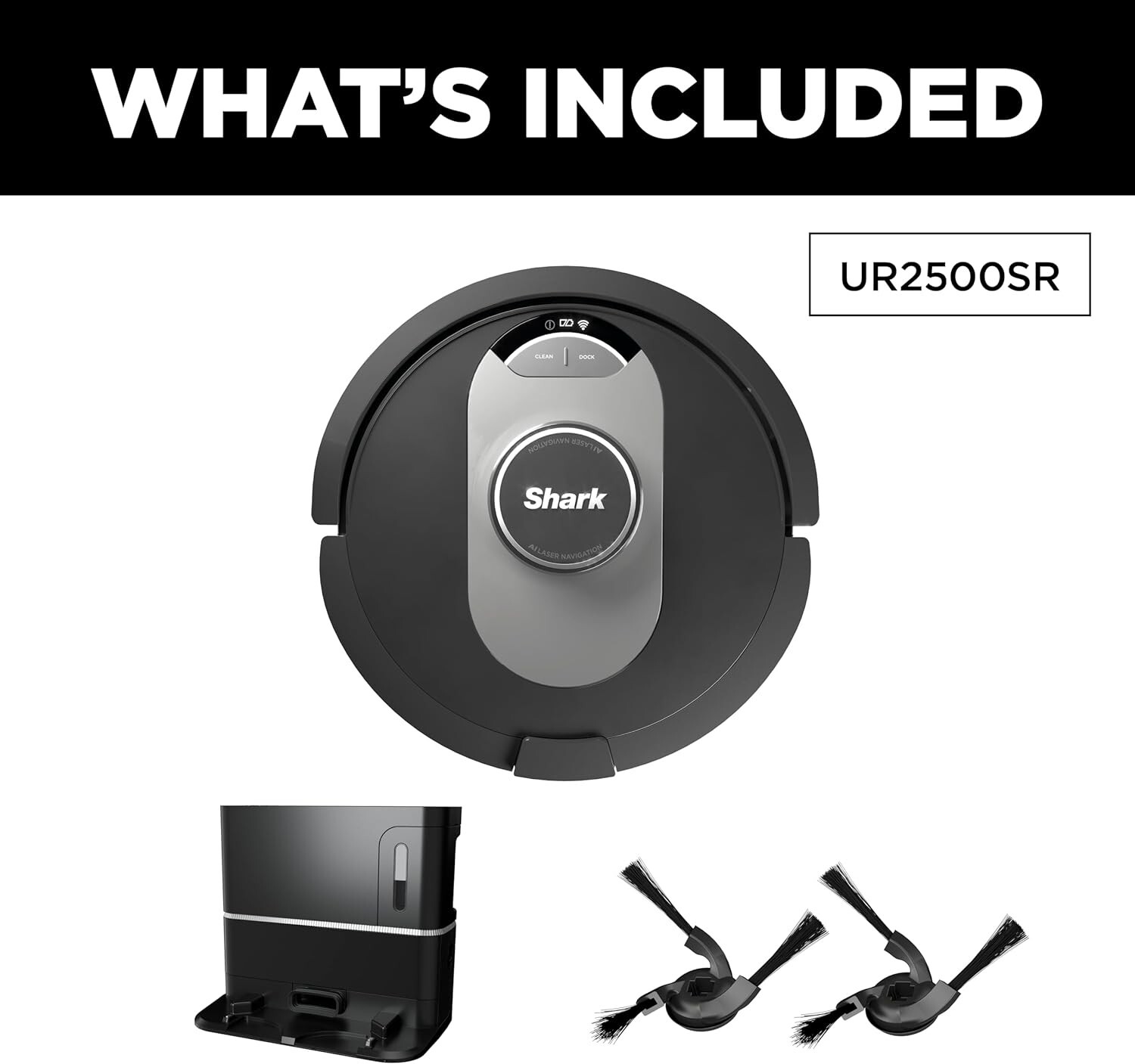 Shark UR2500SR AI Ultra Robot Vacuum Self-Empty Base Bagless WiFi ...