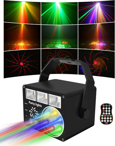 Luci Discoteca, Luce DJ LED Proiettore Musica E Strobo Controllata Luci ...