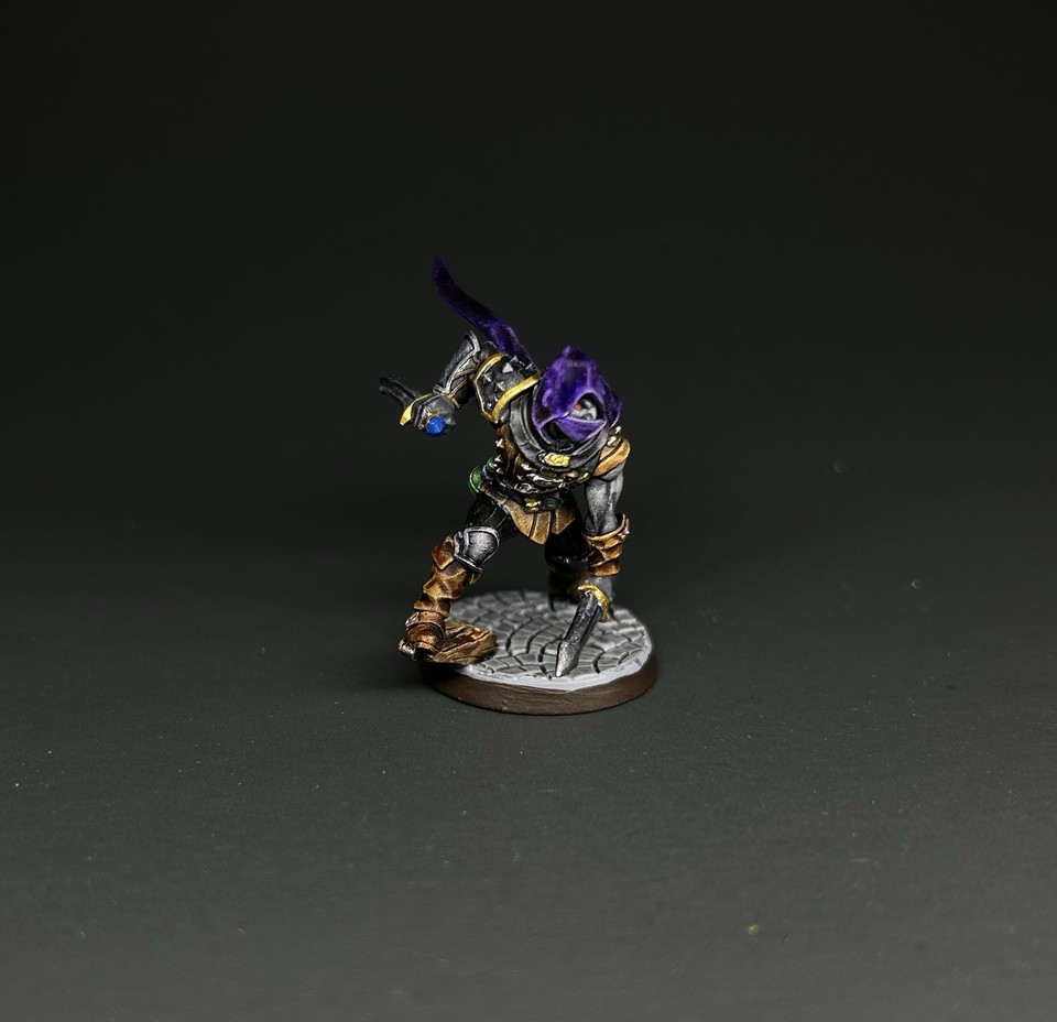 Hand Painted Drow | Dark Elf Rogue | Thief Miniature TTRPG DnD D&D ...