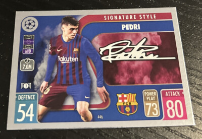 2021 Topps Match Attax Pedri Signature Style | eBay