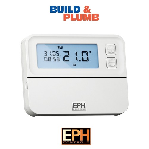 EPH Wired Battery Operated Digital Single Zone Programmable Room ...