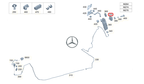 Original Mercedes-Benz A0005450141 Activated Carbon Container, Filter ...