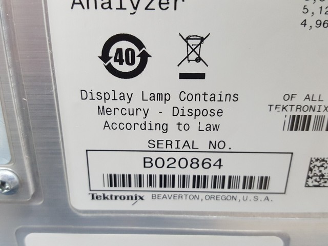 Tektronix DSA71254 Digital Serial Analyzer 12.5 GHz 4 Ch. 50 Gs/s With ...