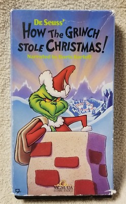 How the Grinch Stole Christmas VHS Video Tape 1966 Animated Boris ...