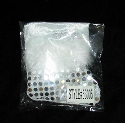 Christmas White Silver Sequins Stocking Angel in Rhinestone White G ...