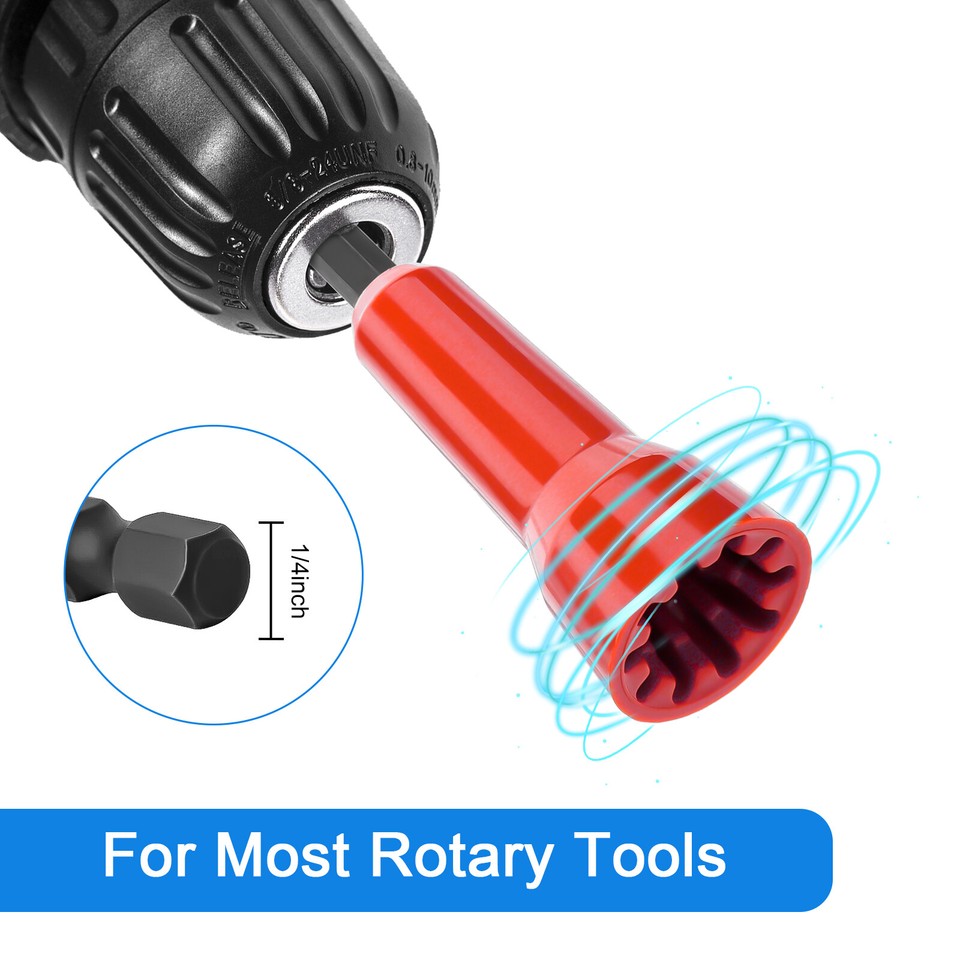 3PCS Wire Nut Twister Tools for Drill, Wire Cable Nut Twisting with 1/4 ...