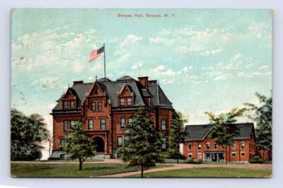Sonyea Hall GROVELAND New York Genesee Valley Antique Postcard 1910s | eBay