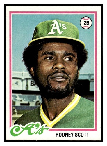 1978 Topps 191 Rodney Scott Oakland Athletics Rookie | eBay