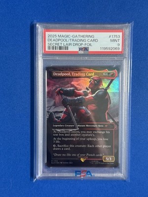 DEADPOOL TRADING CARD MTG MAGIC THE GATHERING SECRET LAIR FOIL #1753 ...