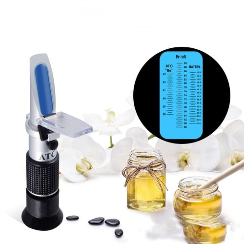 Honey Maple Syrup brix Refractometer /58-90 brix 10-33 Moisture Meter ...