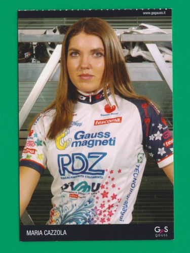 CYCLISME carte Cycliste MARIA CAZZOLA équipe GAUSS RDZ ORMU 2008 | eBay