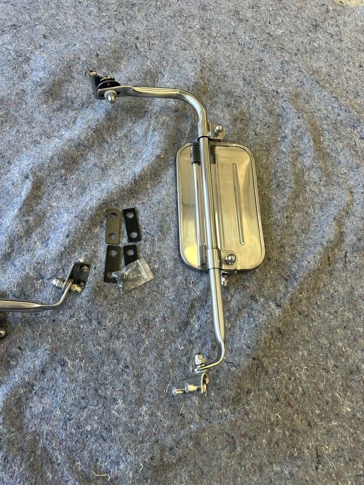 1967-1972 Ford F100 F250 F350 West Coast Swing Lock Mirrors Stainless ...