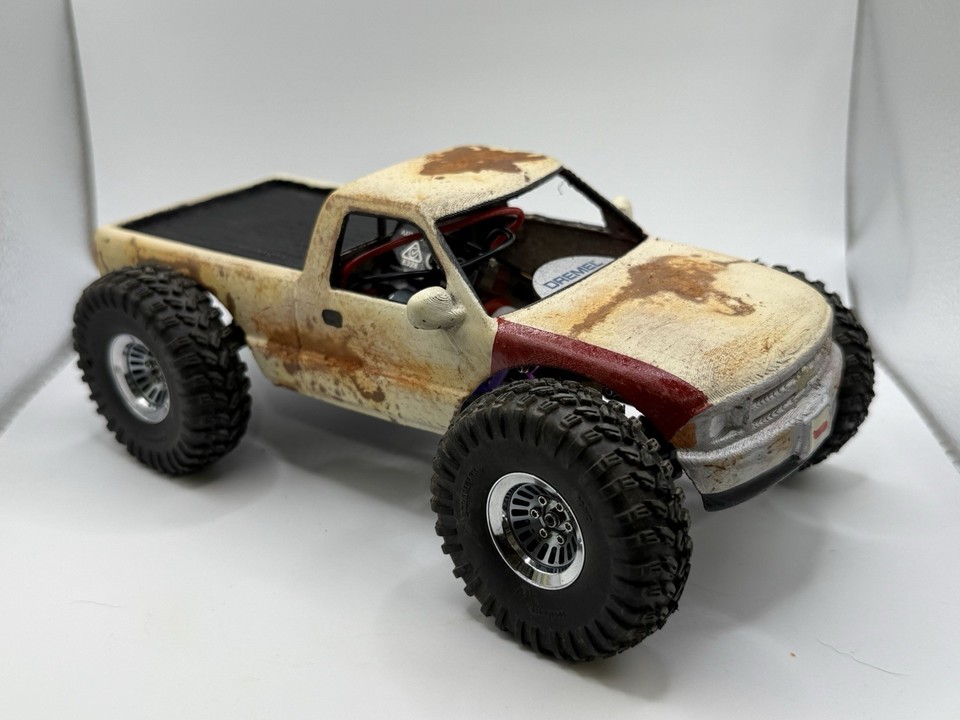 SCX24 1/24 Chevy S10 Custom Weathered 133mm Wheelbase | eBay