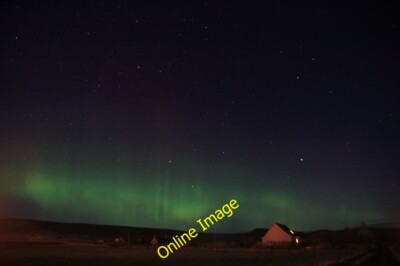 Photo 6x4 Aurora over Baltasound Rohan is the nearest house. c2014 ...