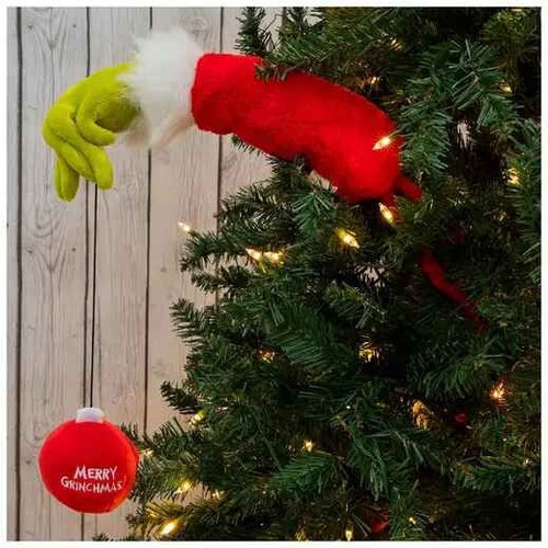 Grinch Stole Christmas Green Arm Tree Ornament Hugger Prop Hand Stick ...