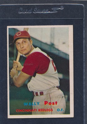1957 Topps #157 Wally Post Reds VG/EX 57T157-111515-4 | eBay