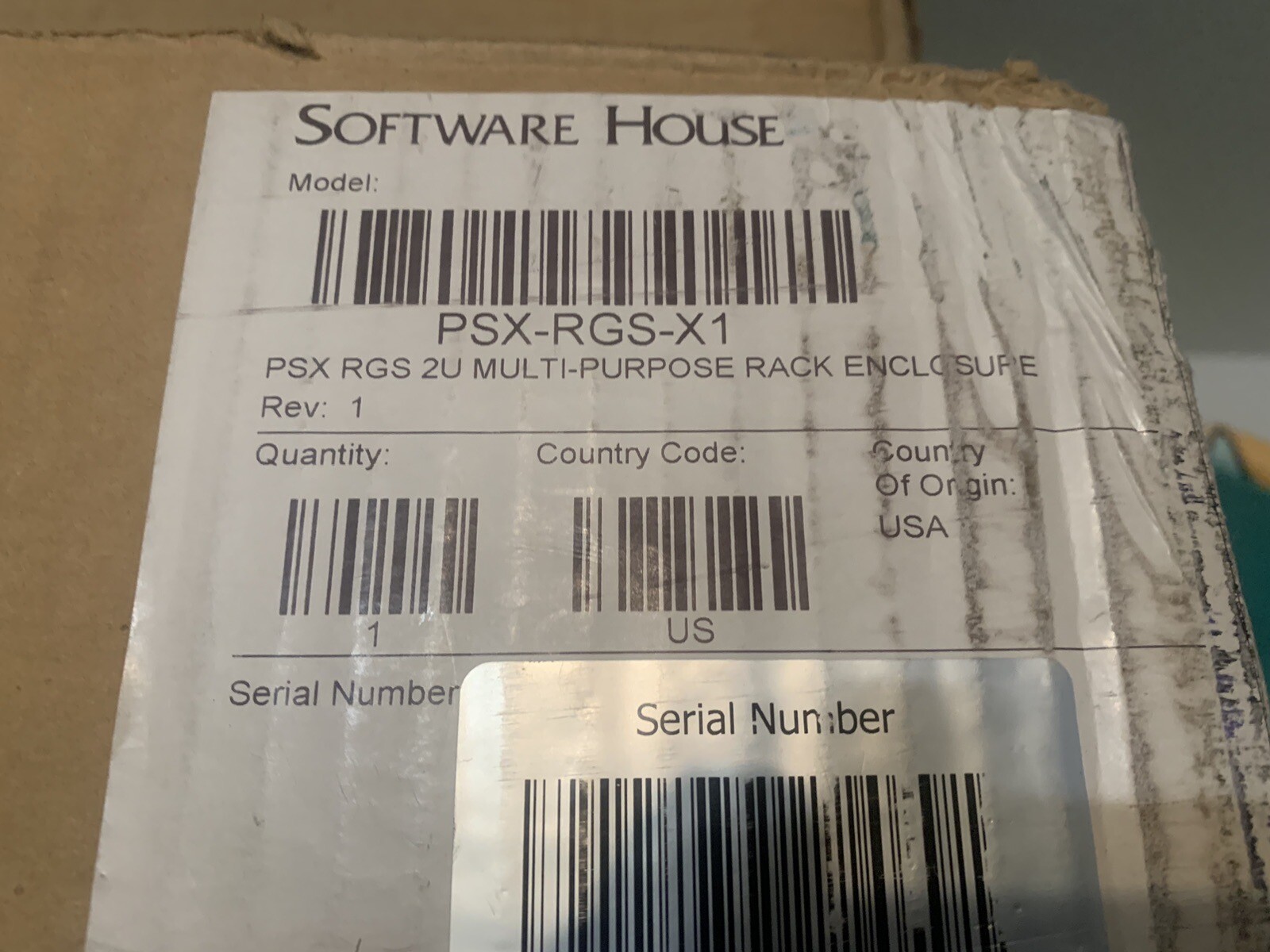 Software House PSX-RGS-X1 2U Multi-Purpose Rack Enclosure w/ Slike ...