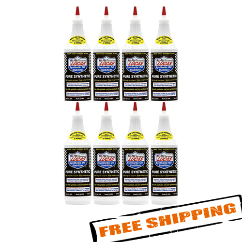 Lucas Oil 10130 Pure Synthetic Motorcycle Oil Stabilizer 1 qt Bottles ...