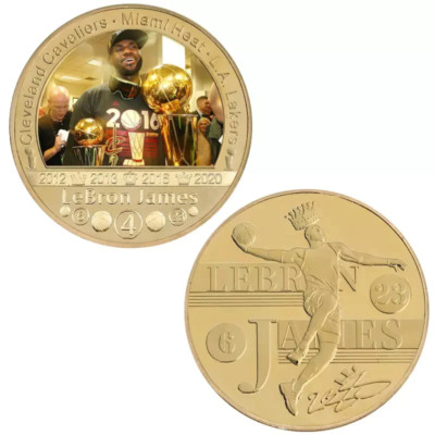 King James 23 Lebron Challenge Coin #1 of 5 Great Starter Set for Kids ...