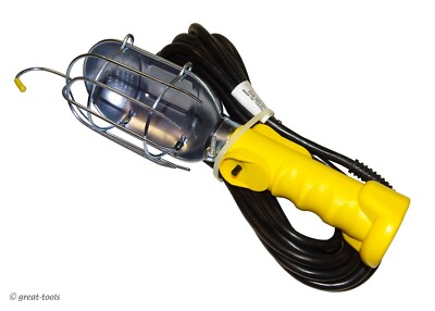 MECHANICS DROP LIGHT, 25 FT CORD, heavy duty under vehicle utility work ...