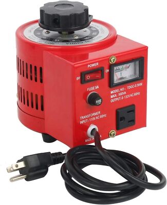 YaeCCC 500W Variac Variable Transformer Auto Voltage Converter ...