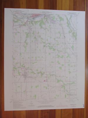 Bunker Hill Indiana 1980 Original Vintage USGS Topo Map | eBay
