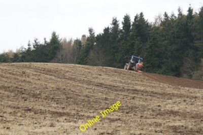 Photo 6x4 Ploughing on Links Farm, near Burrelton Meikleour c2013 | eBay UK