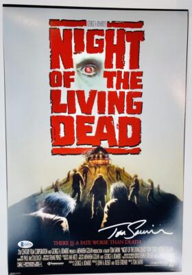 TOM SAVINI SIGNED 12X18 PHOTO POSTER NIGHT OF THE LIVING DEAD HORROR ...