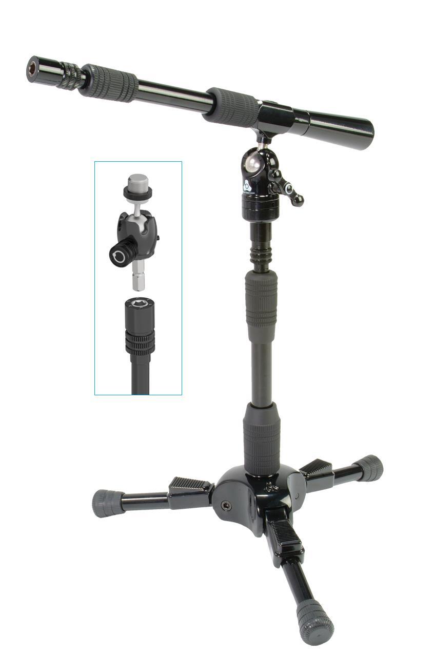 Triad-Orbit TM Mini Tripod Microphone Boom Stand with Orbital Mic ...