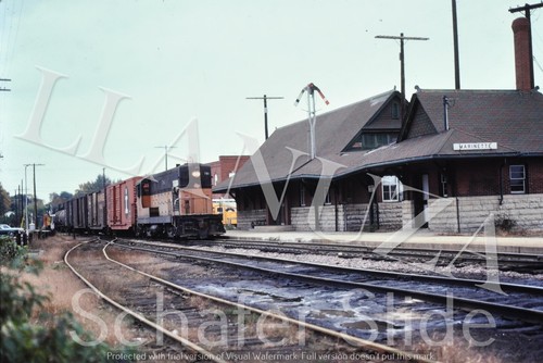 Original Slide Milwaukee Road FM at Marinette WI station May 1978 | eBay