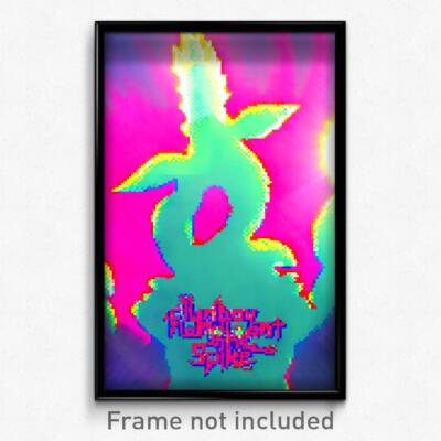 Pixel Art Poster - Flamboyant Spike (8 Bit Psychedelic Trippy Video ...