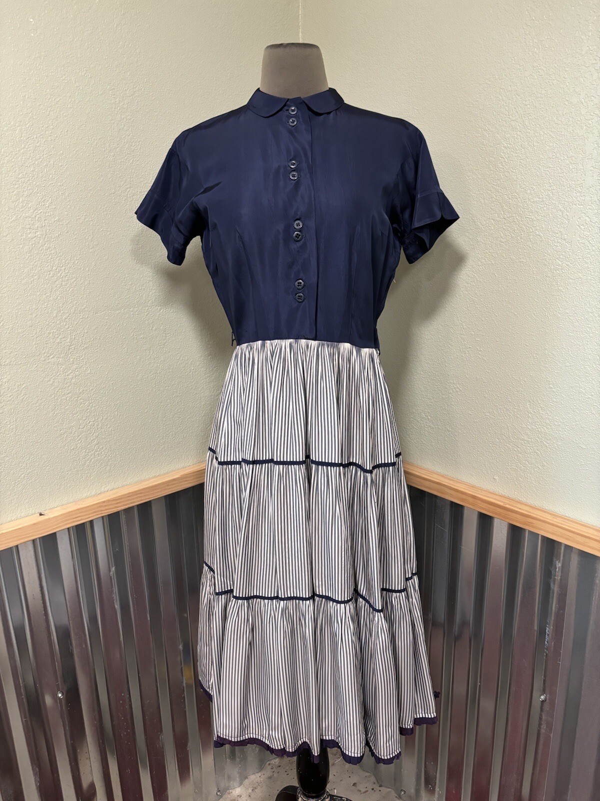 Vtg 1950’s Betty Barclay Frocks Fit And Flare Wounded… - Gem