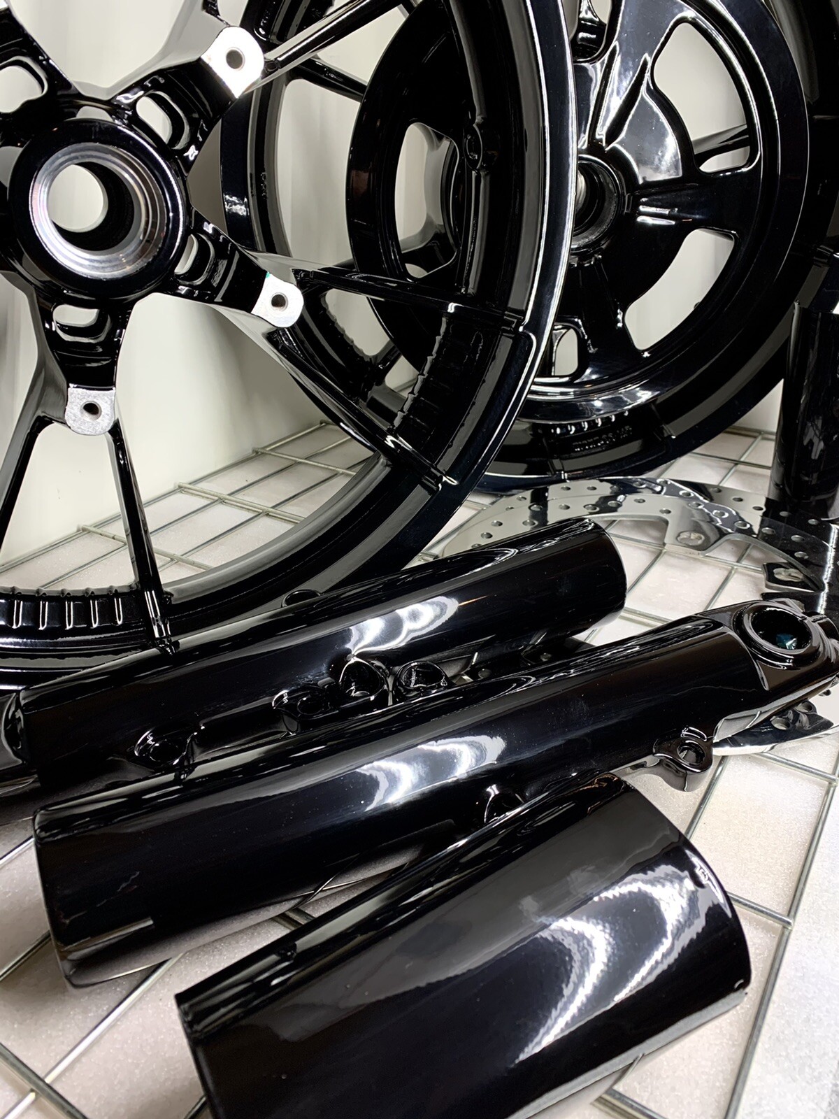 HARLEY 2020 -22 ENFORCER II WHEELS CUSTOM GLOSS BLACK STREET GLIDE OEM ...