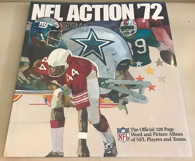 1972 Sunoco NFL UNOPENED 128 Page Word and Picture Album of NFL Players ...