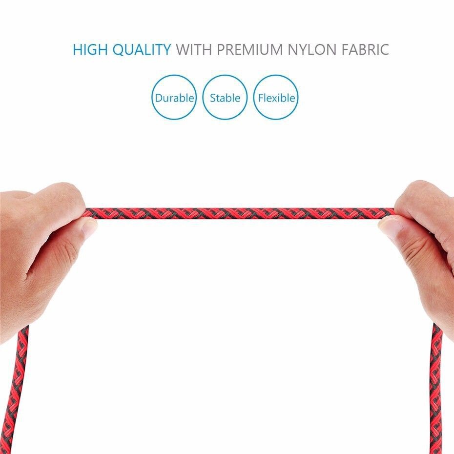 Braided Short USB Type-C Adapter Cable Charger For Samsung Galaxy M14 ...