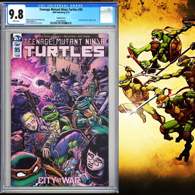 CGC 9.8 Teenage Mutant Ninja Turtles #95 Variant Comic 1st Jennika as ...