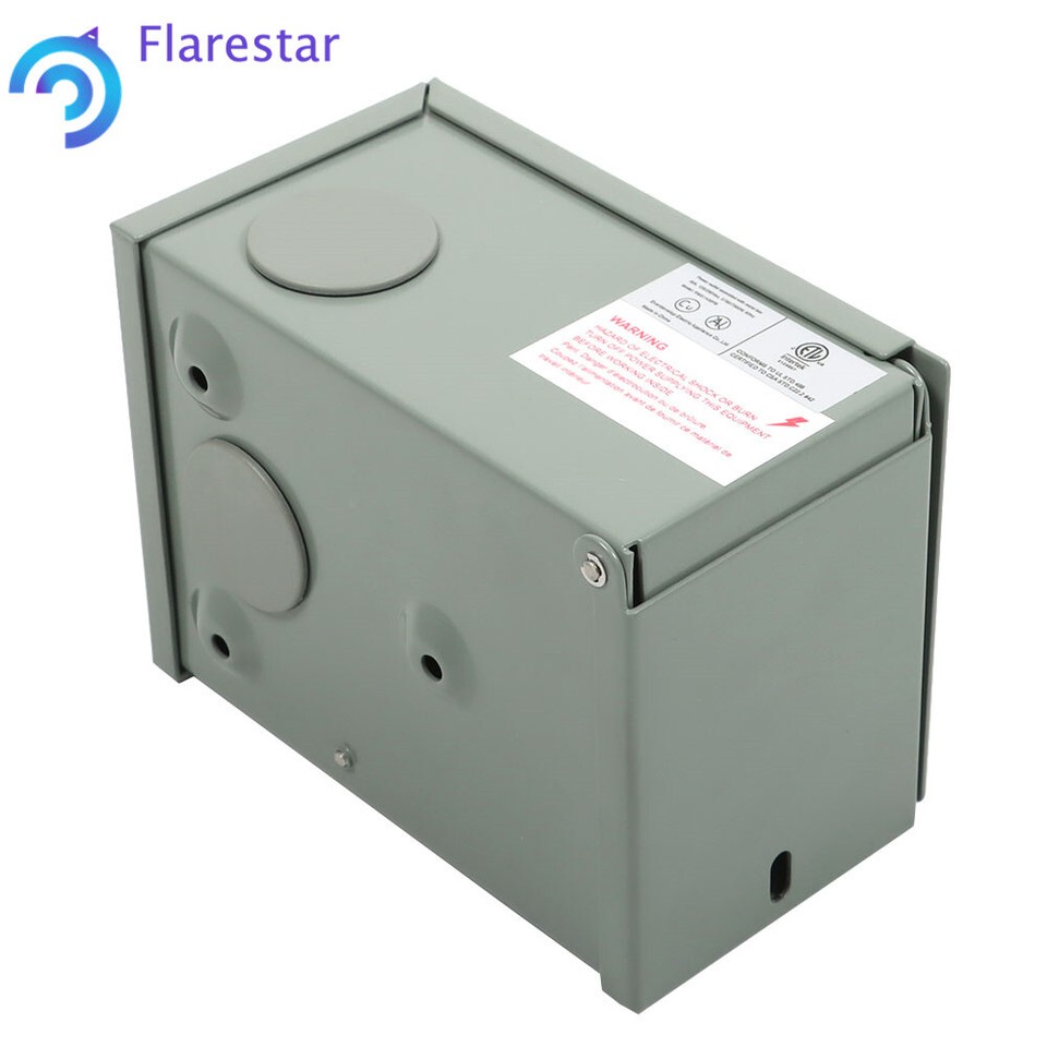 30 Amp 4-Prong NEMA L14-30R Generator Power Outlet Box Outdoor 125/250V ...