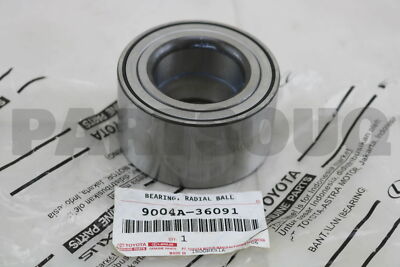 9004A36091 Genuine Toyota BEARING, RADIAL BALL 9004A-36091 | eBay