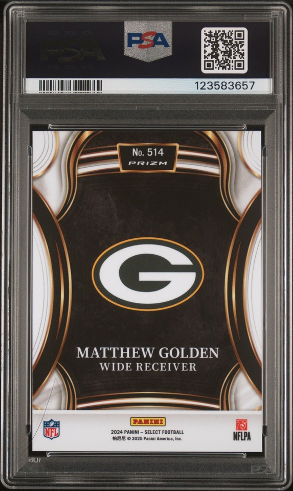 2024 PANINI SELECT XRC #514 MATTHEW GOLDEN PSA 10 | eBay
