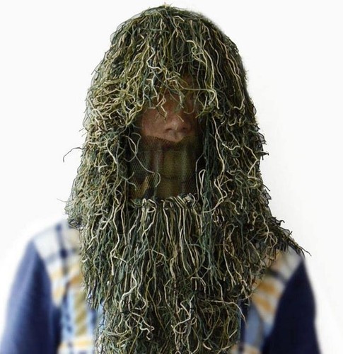 Camo Face Mask Hunting Hats Ghillie Face Mask Turkey Camo Hunter ...