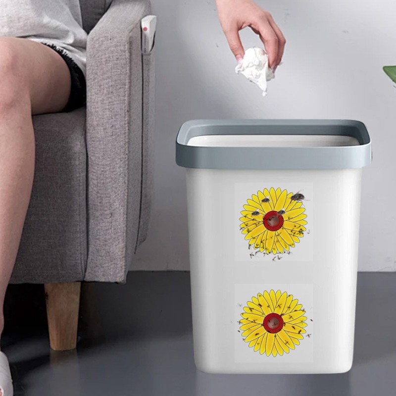 20pcs Window Fly Traps Sunflower Fly Stickers Indoor Insect Traps ...