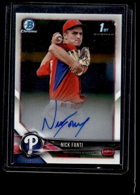 2018 Bowman Chrome Nick Fanti Prospects Autographs | eBay