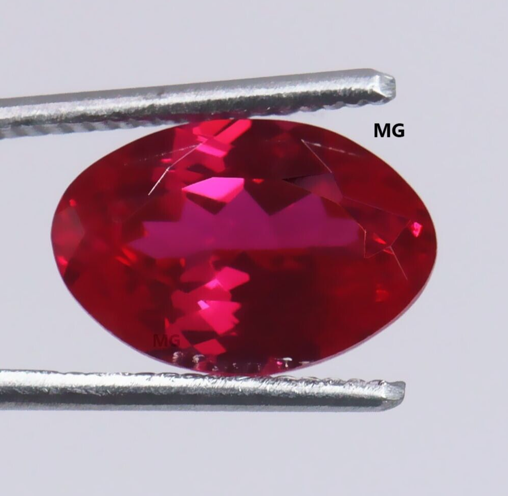 Natural Oval Red Ruby 8.10 Ct 15mm Faceted Cut AAAAA VVS Loose Gems | eBay